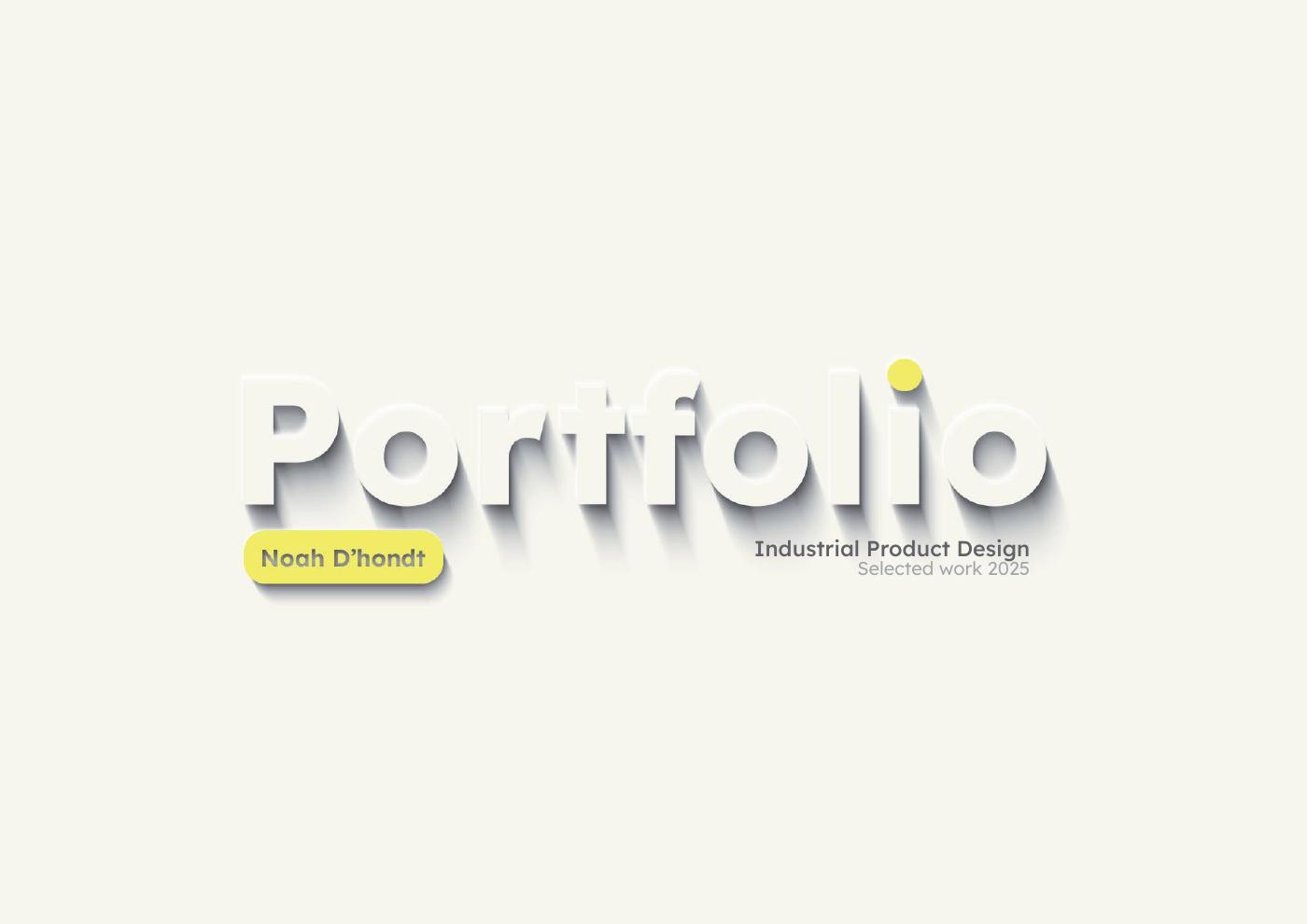 Portfolio Noah D'hondt 2025 | PDF to Flipbook