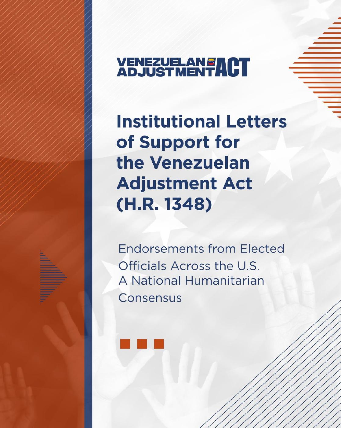 Institutional Letters of Support for the Venezuelan Adjustment Act (H.R ...