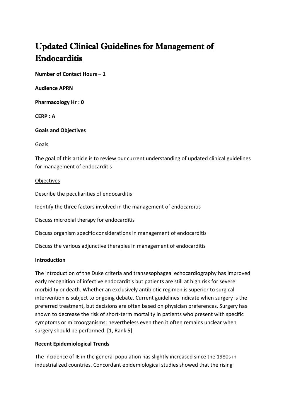 Updated clinical guidelines for management of PHTN