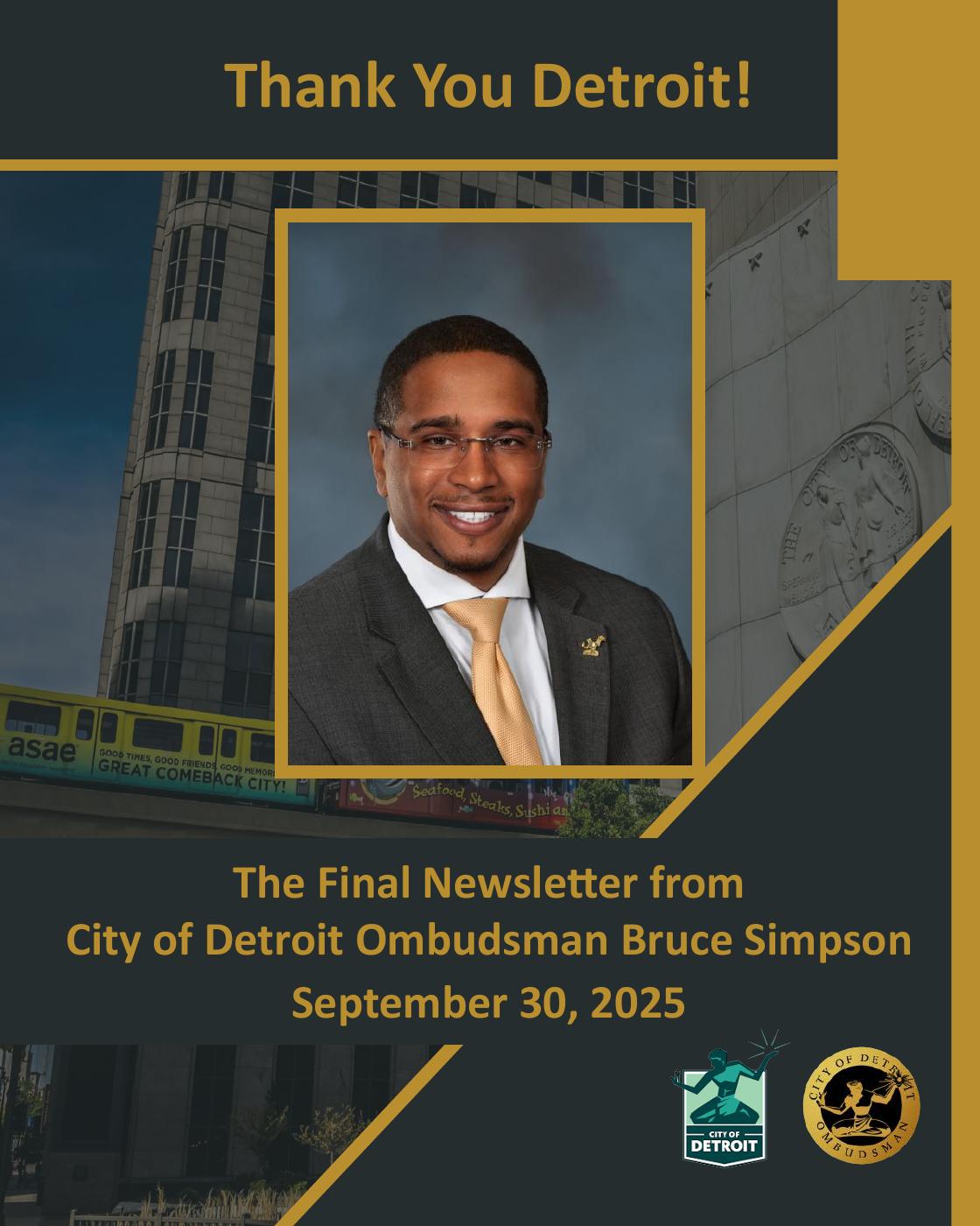 The Final Newsletter from City of Detroit Ombudsman Bruce Simpson | PDF ...
