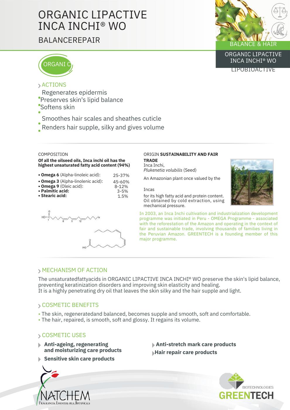 ORGANIC LIPACTIVE INCA INCHI® WO