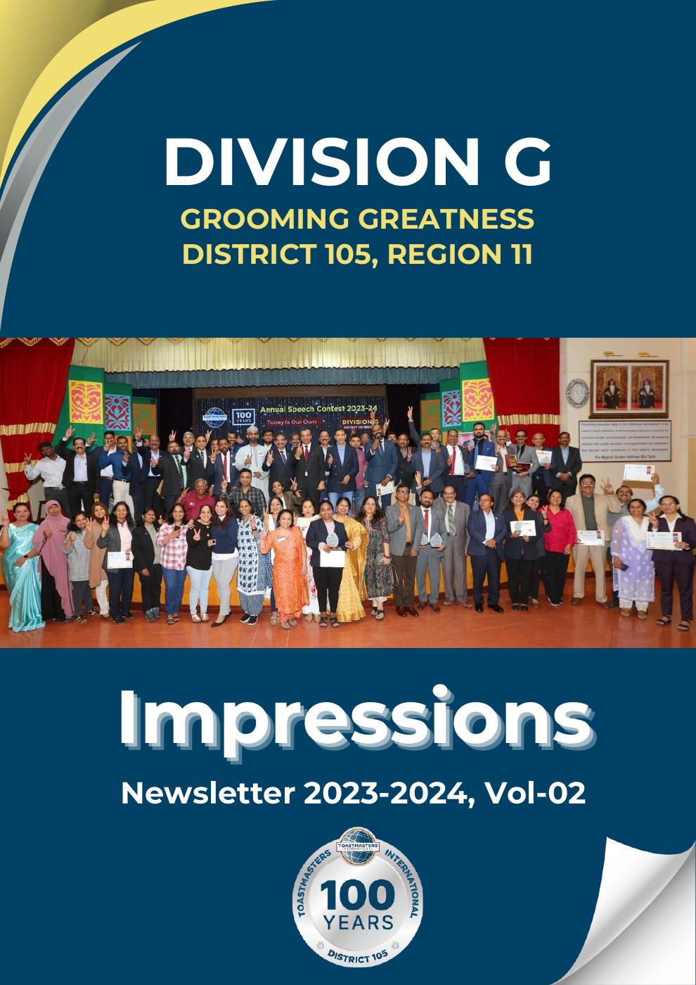 Division G Newsletter 2023-2024 | PDF to Flipbook