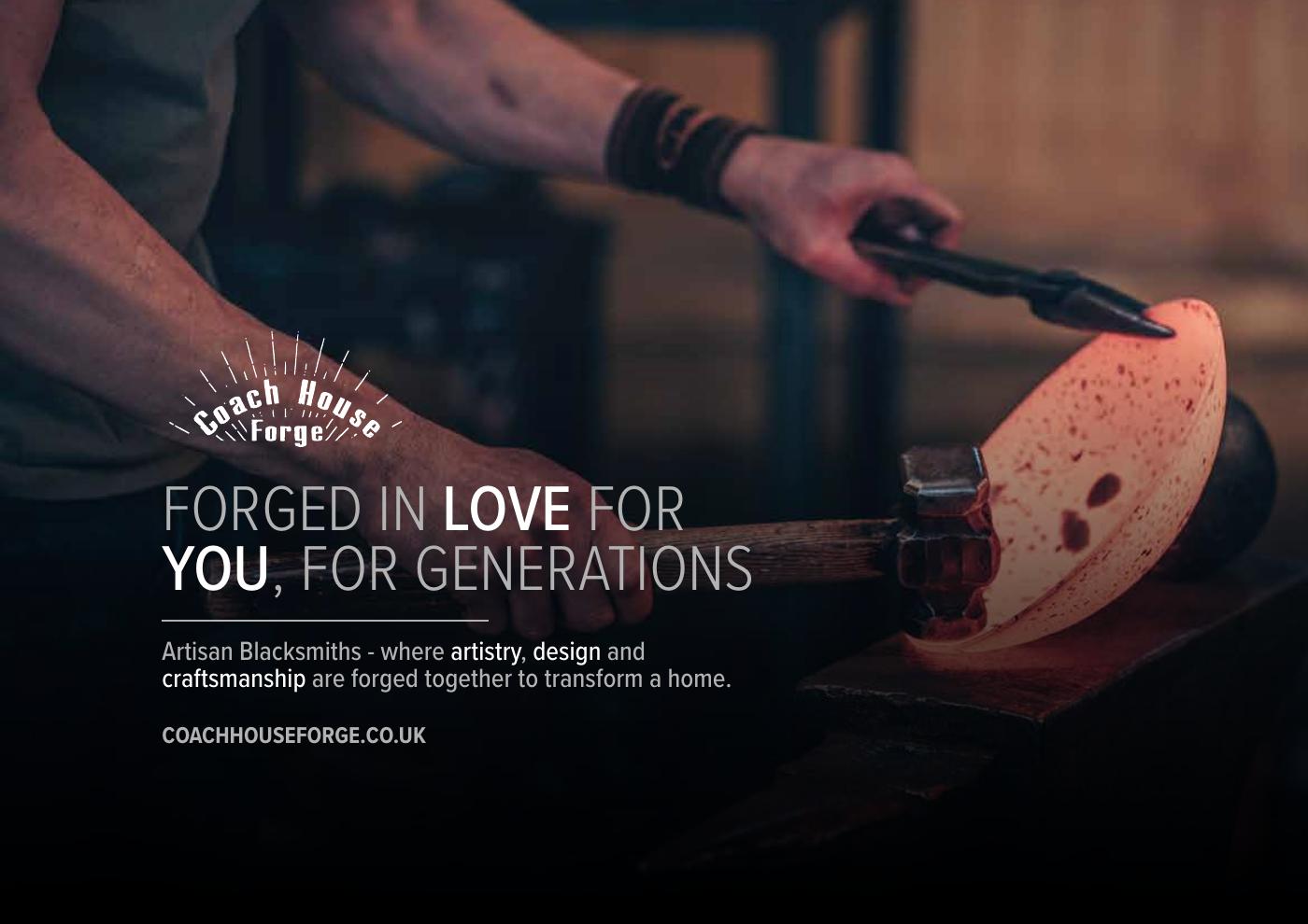 FORGED IN LOVE FOR YOU, FOR GENERATIONS