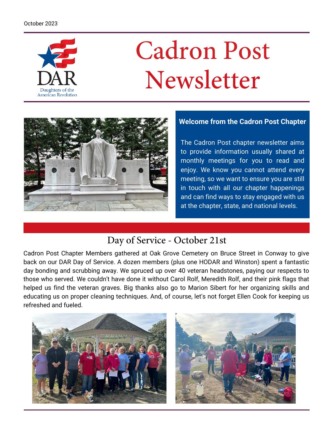 Cadron Post October Newsletter | PDF to Flipbook