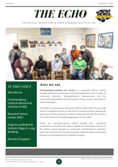 CI,Inc. Newsletter // THE ECHO // AUGUST 2022 | PDF to Flipbook