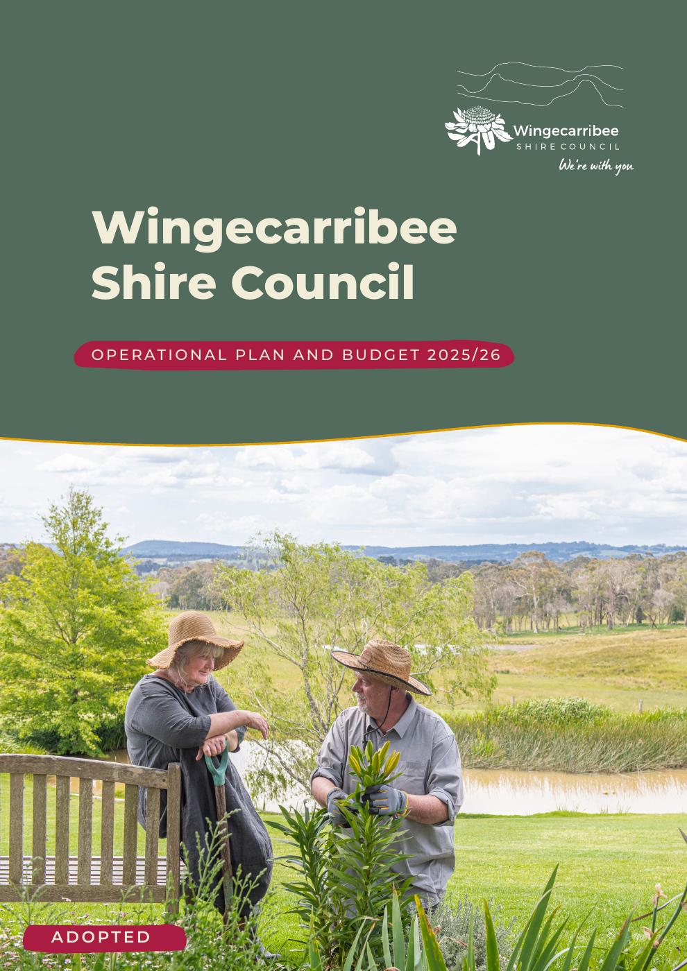 Operational Plan 2025/2026 | Wingecarribee Shire Council