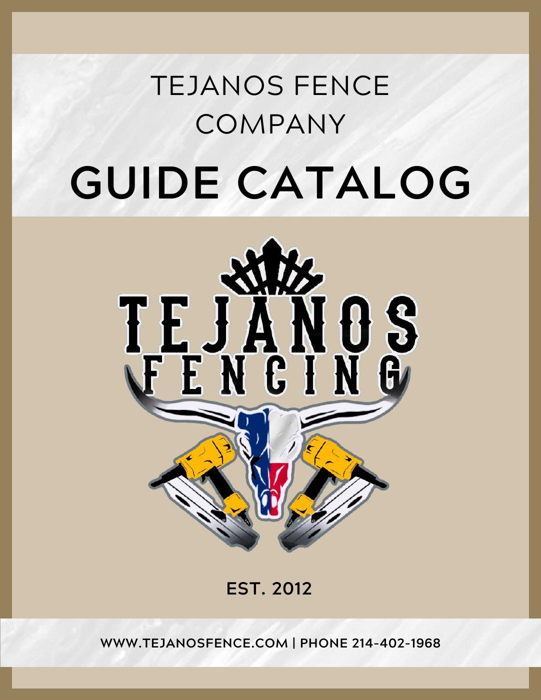 Tejanos Fence Catalog | PDF to Flipbook