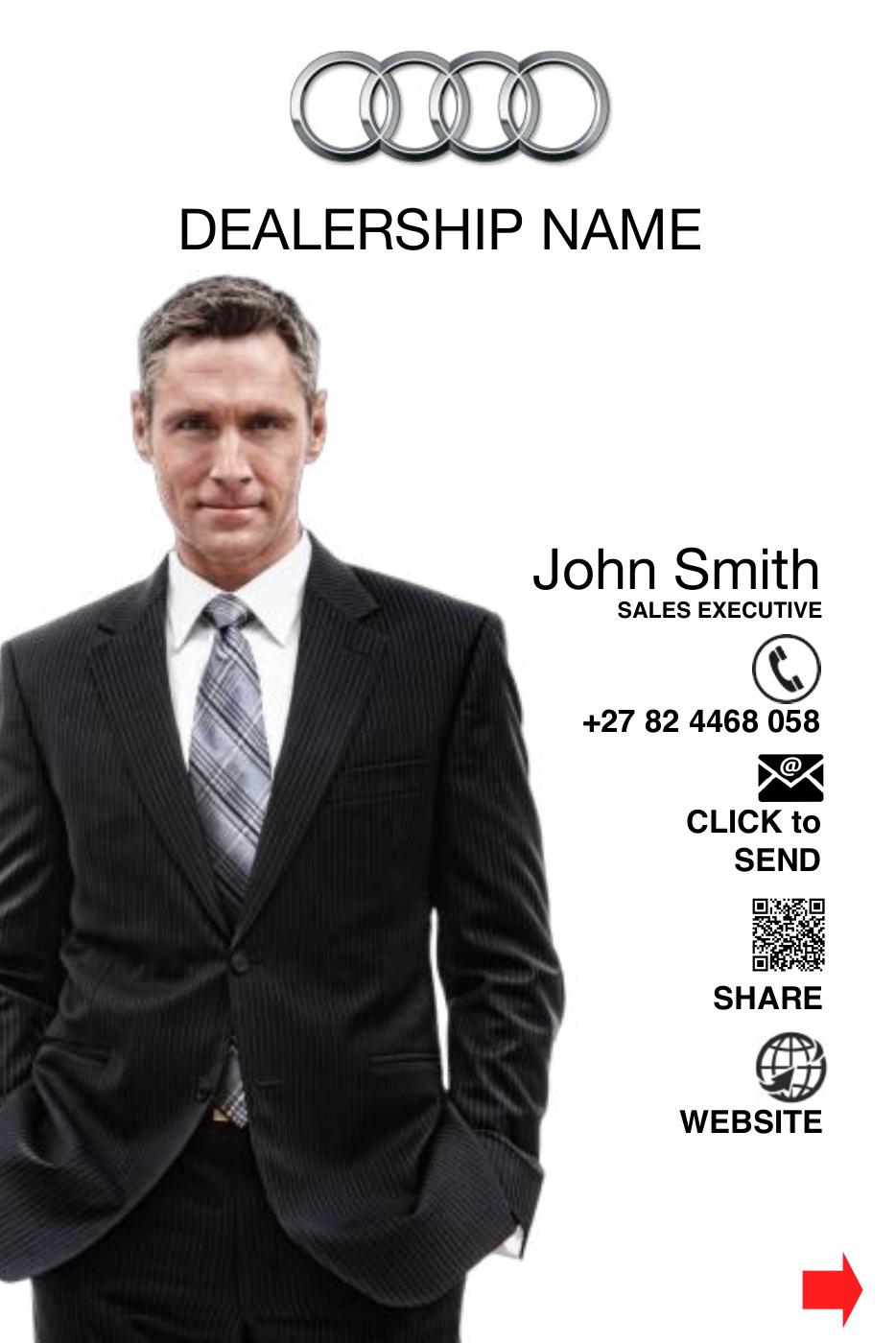 Audi Business Card Sample