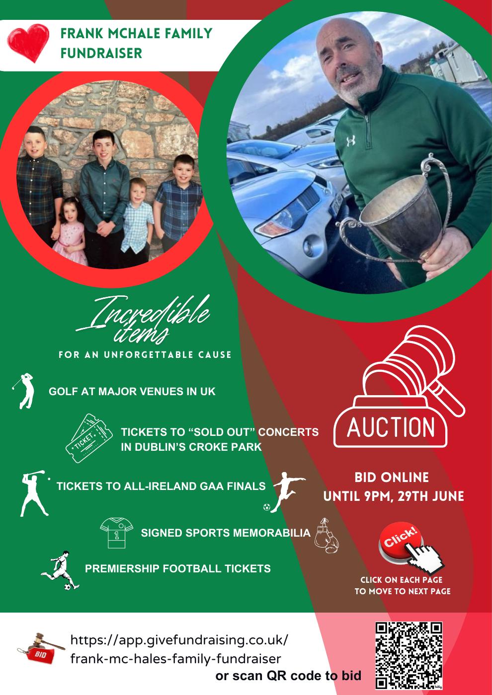 Frank McHale Family Fundraiser - Auction Brochure | PDF to Flipbook