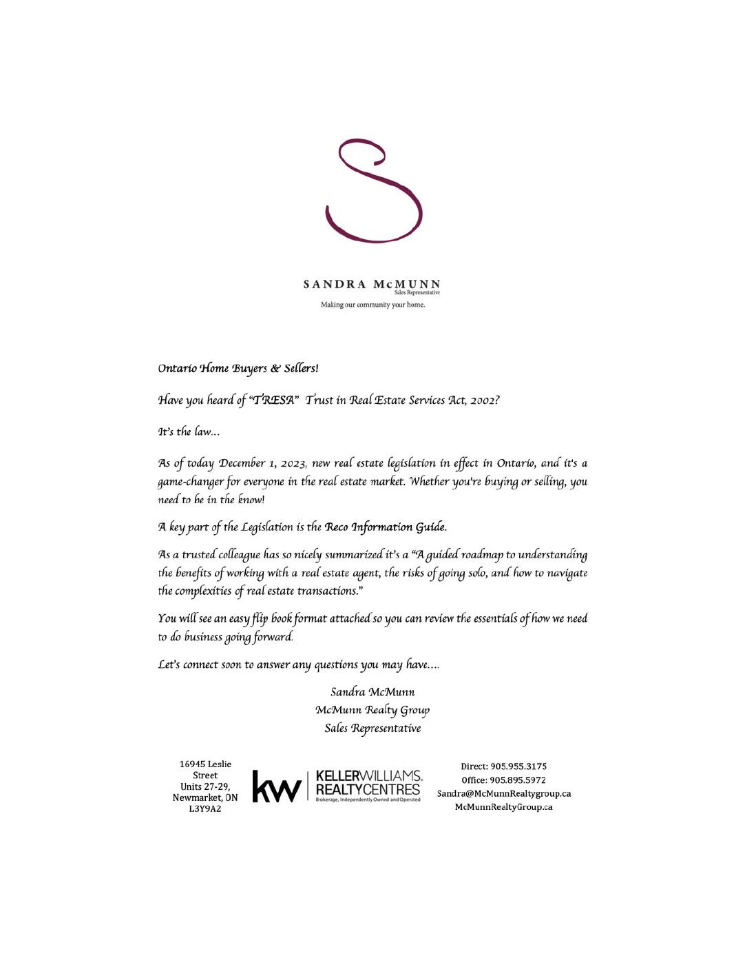 Reco Information Guide! Hot of the Press