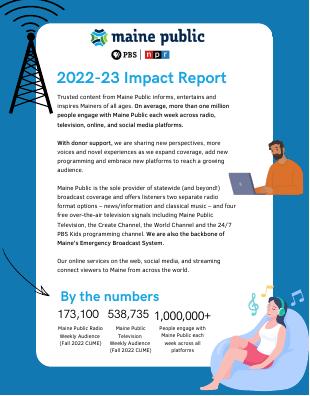 Maine Public 2022-23 Impact Report | PDF to Flipbook